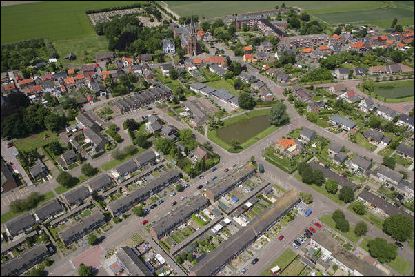 Luchtfoto Kloosterzande stadsgezichten gebouwen woningen luchtfoto's ...